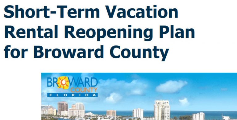 Broward County Florida reopening plan for Short Term Rentals - Harmari ...